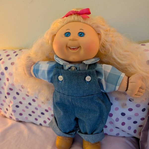 Two Piece Cotton Shirt and Overalls for Cabbage Patch Boy or Girl - Etsy