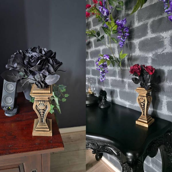 Victorian Gothic Vase ‘bacchante’ – Baroque 3D Printed Vase for Dried ...