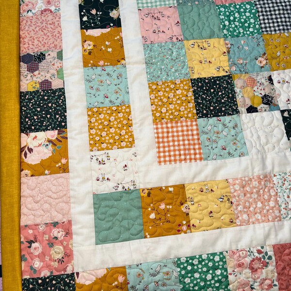 Flying Triangles Baby Quilt PDF Pattern - Toddler Quilt Pattern ...