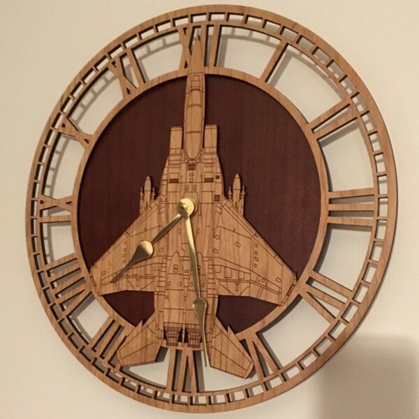 F-15 E Strike Eagle Wooden Wall Clock, United States Air Force ...