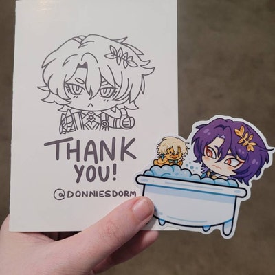 Tiny Aventurine Sticker, Honkai Star Rail, Cute Chibi Funny, Glossy ...