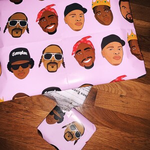 Rapping Paper Snoop Dogg Dr. Dre Ice Cube Eazy E 2pac Notorious B.I.G ...