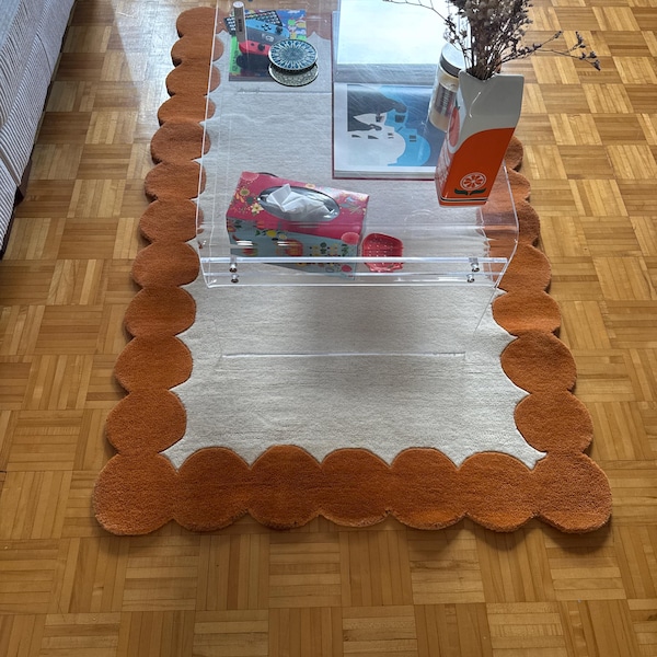 Rich Hand Tufted Rugs Irregular Shape for 100% Fine Wool Reach Living ...