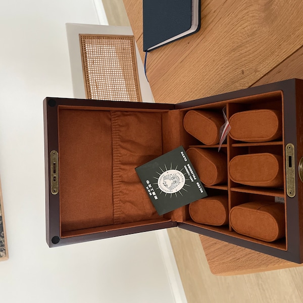 Personalized Watch Box With Lock & Key, Gift for Dad, Engraved Wooden ...