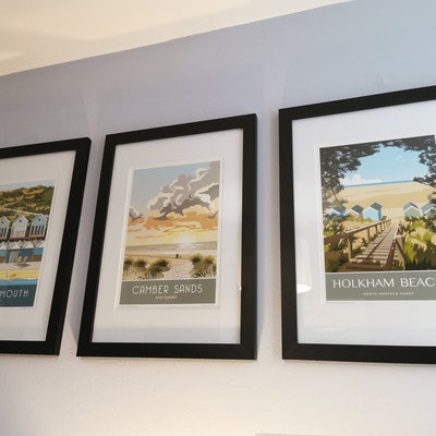 Holkham Beach Norfolk. Steps to the Beach. Art Deco Style - Etsy UK