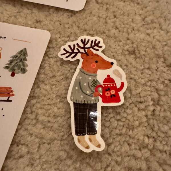 Winter Sticker Sheet Christmas Stickers, Holiday Planner Stickers ...