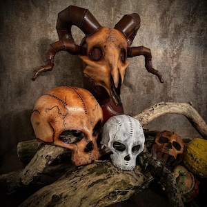 Pagan Skull Mask Leather Pattern PDF by Leatherhubpatterns - Etsy