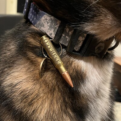 Personalized Bullet Dog Tag Pet ID Tag Custom Engraved Dog Tag ...