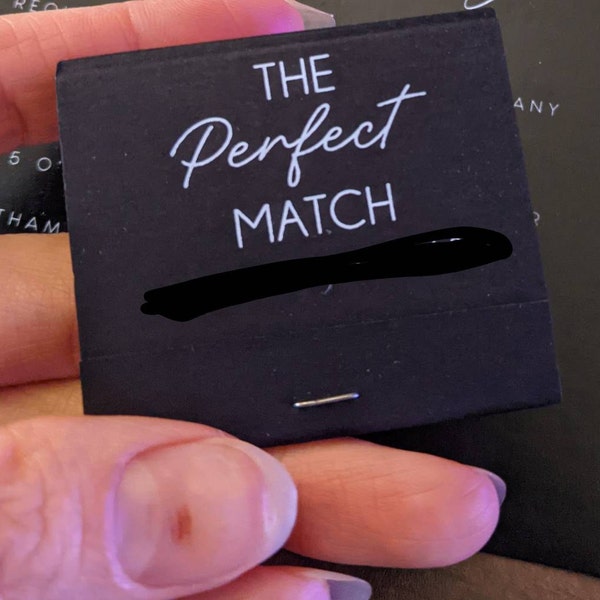 The Perfect Match Matchbooks - Wedding Matchbook, Wedding Decor ...