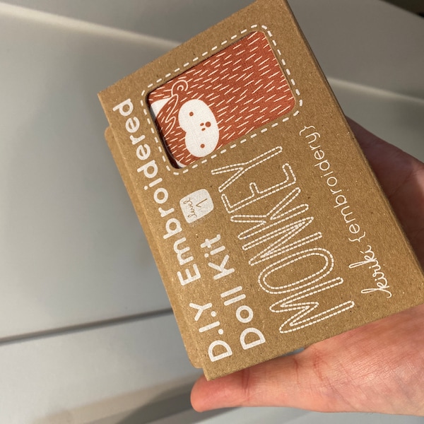 Monkey - Embroidery Kit - Etsy