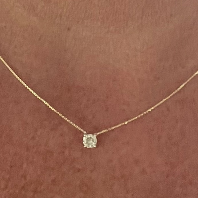 Natural Diamond Attached on Chain, 14kt Gold Diamond Necklace, Diamond ...