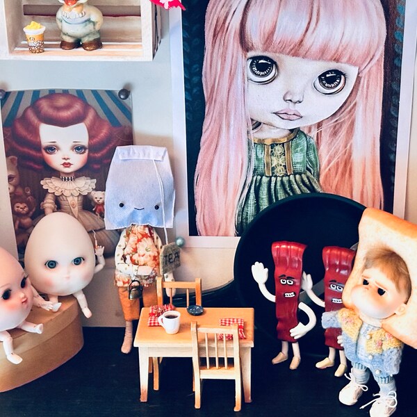 PLAYPERDOLL Labubu Macaron,zzoton,bao-ao Pizza Hat,pizza Doll Clothes ...