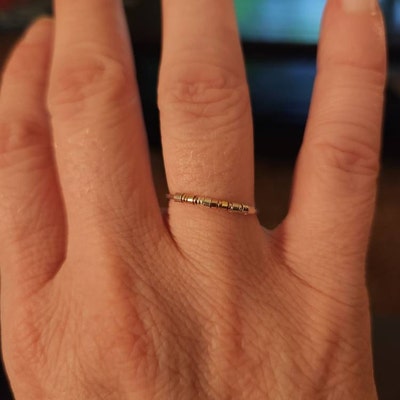 CUSTOM Morse Code Ring Personalized Morse Code Ring Any - Etsy