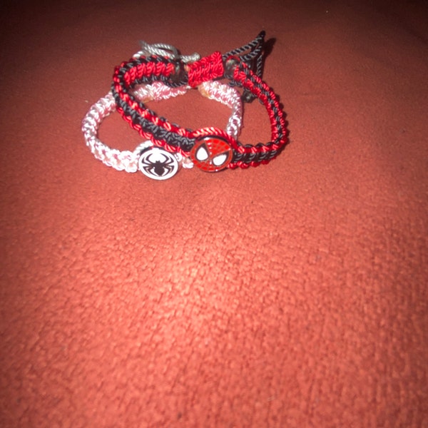 Spider Verse Friendship Bracelets Braided Matching Bracelet Miles Gwen ...