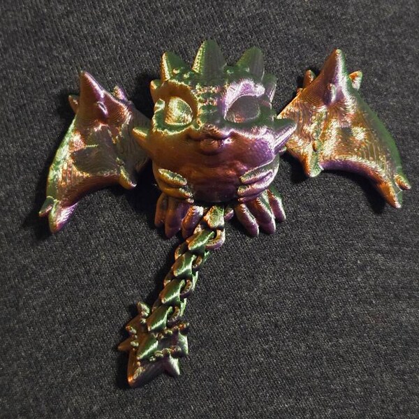 3D Printed Mystery Dragon and Rose Egg Set Gift Tadlings Fidget ...