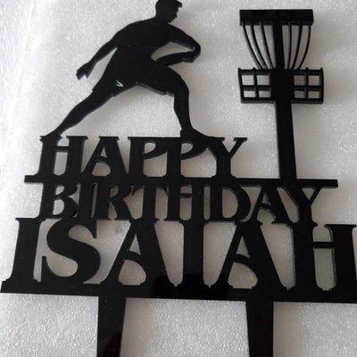 Frisbee Birthday Cake Topper,frisbee Cake Topper,mini Golf Cake Topper ...