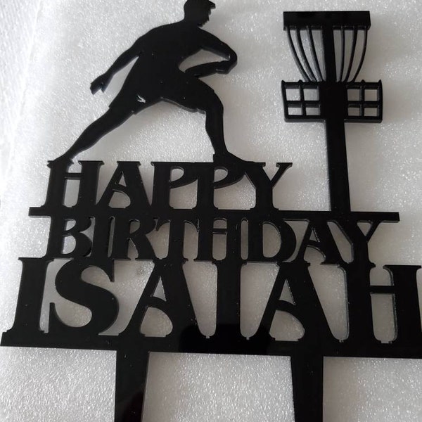 Frisbee Birthday Cake Topper,frisbee Cake Topper,mini Golf Cake Topper ...