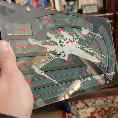 Full Set of Acrylic 2.0 Templates and Range Rulers for Use With X-wing ...