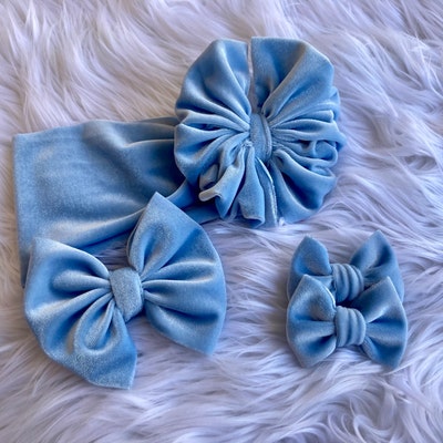 NEW Baby Blue VELVET Stretch Velvet Polyester Stretch Velvet Fabric by ...