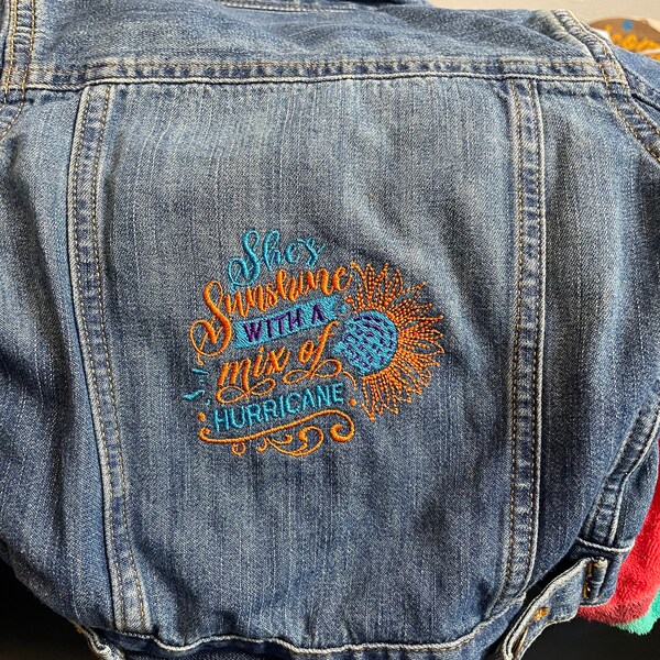 Sunshine Mix of Hurricane - Machine Embroidery Design, Embroidery ...
