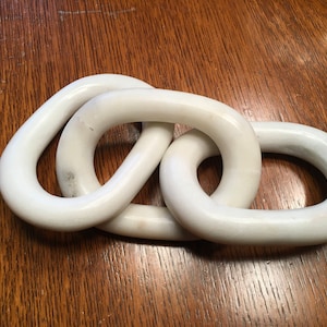 Marble White Chain Link Decoration - Etsy