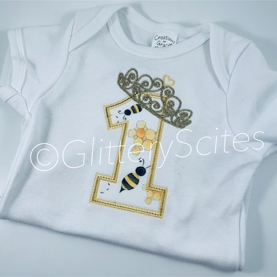 First Birthday Embroidery Design / Tiara Embroidery Design / Crown ...