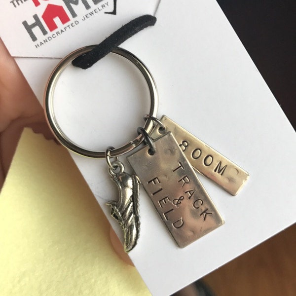 TRACK & FIELD Key Chain / Bag Tag - Ball Chain or Key Ring - Track Key ...