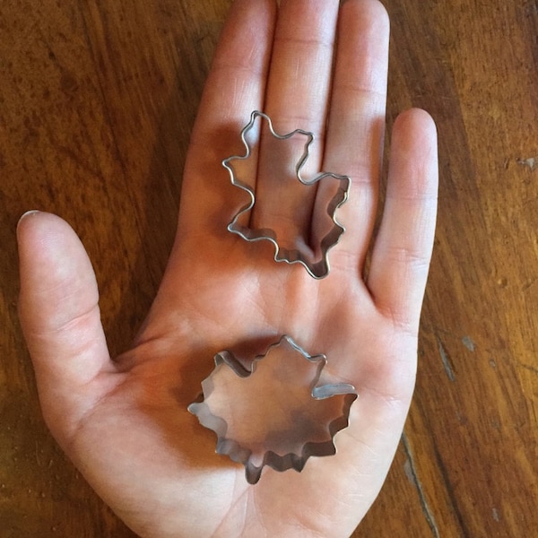 MINI LEAF Cookie Cutters Set/2. 2 Inches - Etsy