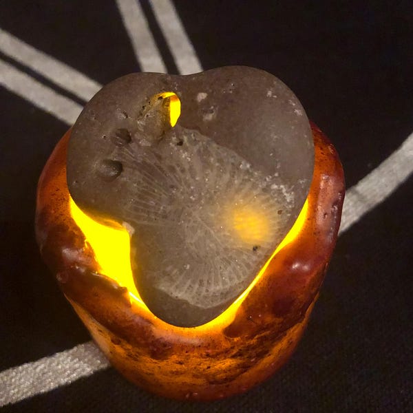 Natural Irish Sea Pebble (hag Stone) ,celtic Hag Stone . Adder Stone ...