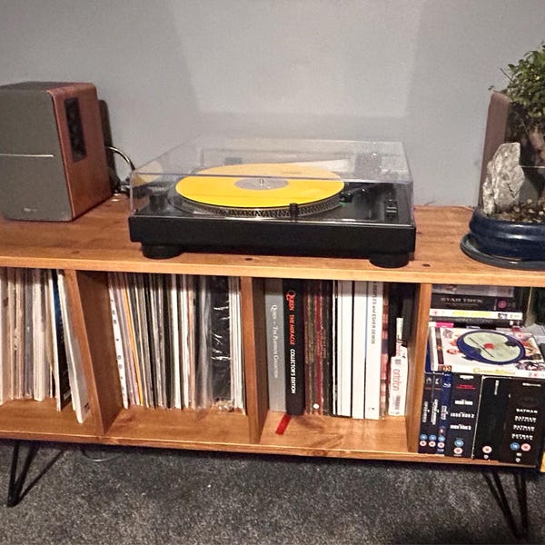 3 Tier Record Player Unit, Media Unit, Tv Stand, Vinyl Storage Unit ...