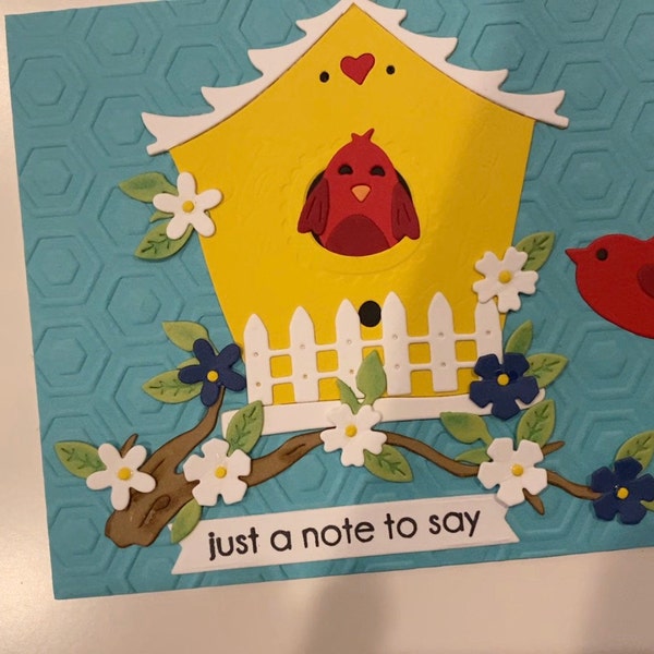 Floral Gatefold, Handmade, Happy Birthday - Etsy