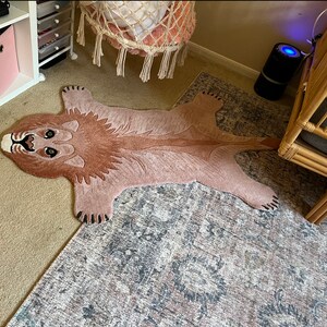 Tiger Mat Hand Tufted Tiger Skin Wool Carpet Home Decorative | Etsy