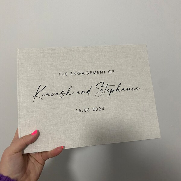 Linen Polaroid Album Personalised Photo Book Album Fits Instax Mini ...