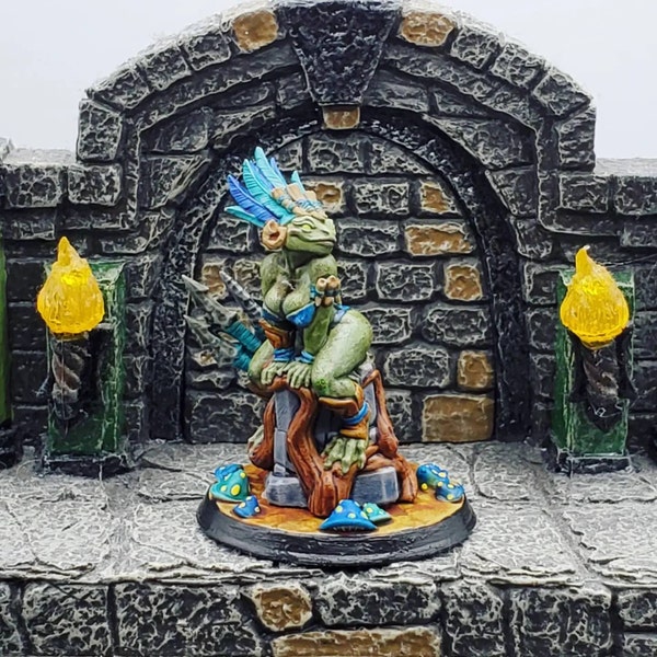 Female Swamp Frog Pinup Dnd Miniature | Tabletop RPG Dnd Mini | D&D ...