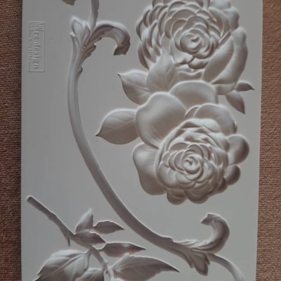 Victorian Rose Decor Mould Redesign With Prima 8 X 5 20 X 13cm - Etsy