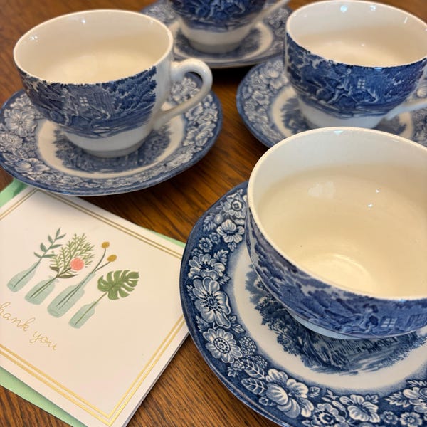 Queen Anne Tea Cup, Bone China Tea Set, Antique Romantic Tea Cup ...