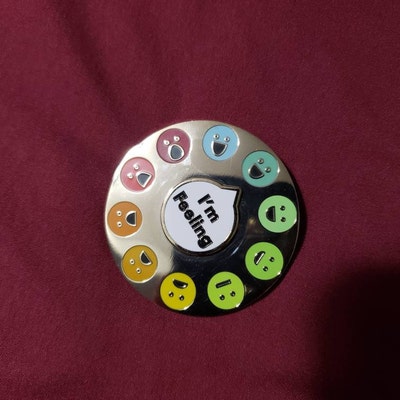 SPINNING ENAMEL PIN Autism Pin, Nonverbal Pin, Mental Health Pin ...