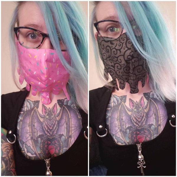 Custom Drip Mask REVERSIBLE - Etsy