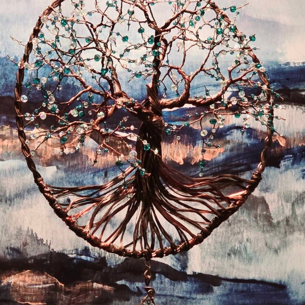 Rainbow Tree Suncatcher, 3D Wire Tree, TOL Sculpture, Rainbow Art ...