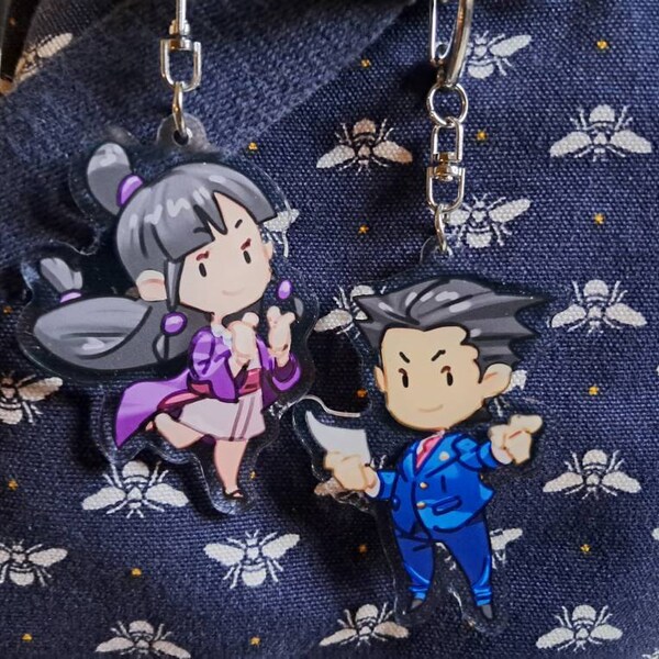 Ace Attorney Acrylic Keychains - Etsy