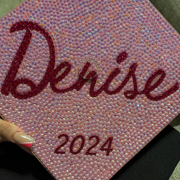 CUSTOM Barbie Jeweled Graduation Cap Topper - College Graduation High ...