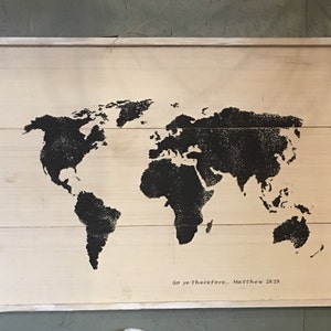World Map Stencil Reusable Map of the World, World Map Stencil, Large ...