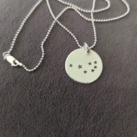 Draco Constellation Necklace Hand Stamped Copper and Sterling Silver ...
