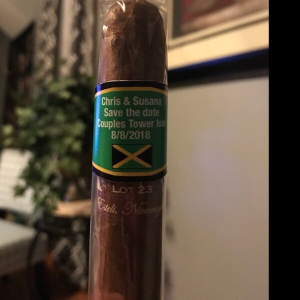 Custom Cigar Labels Wedding Cigar Label Bachelor Party Cigar Label ...