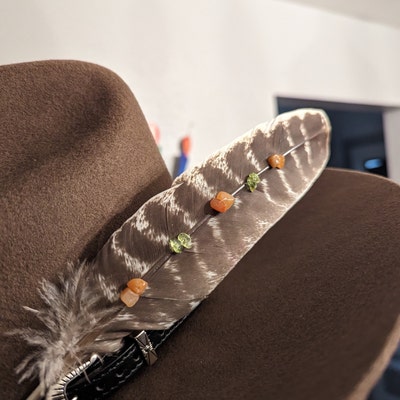 Turquoise Turkey HAT FEATHER, Feather for Hat, Cowboy Hat Feather ...