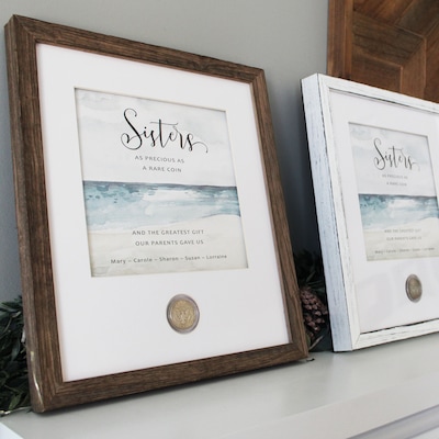 DIY Custom Art Frame With Your Photo or Art Custom Coin Art Family ...