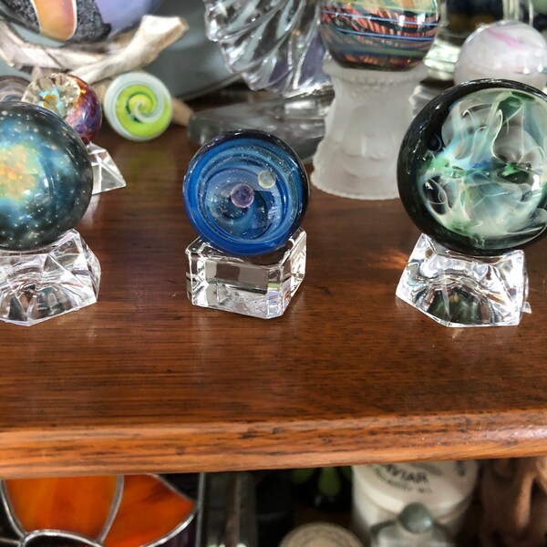 Glass Stargazer Memorial Orb- Ashes in Glass - Etsy