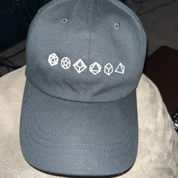 Polyhedral Dice Dungeons and Dragons Cap , Dice Hat, Unisex, D20, Dnd ...