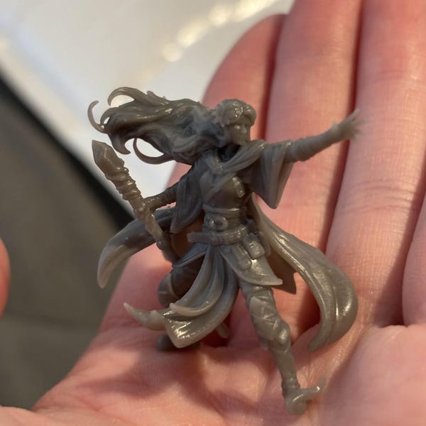 Knight Wanderer Miniature Inspired by Tarnished From Elden Ring 3D ...