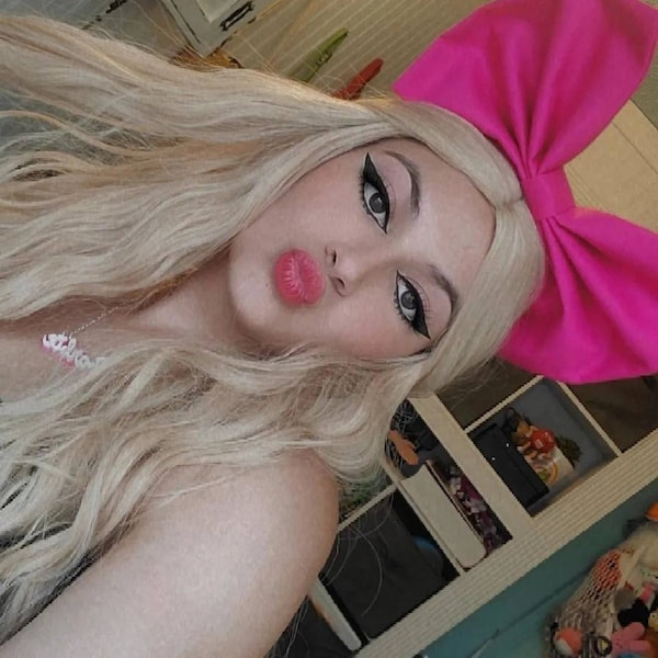 Oversize Bow, Pink Headband Women, Pink Cosplay Headband, Large Pink ...